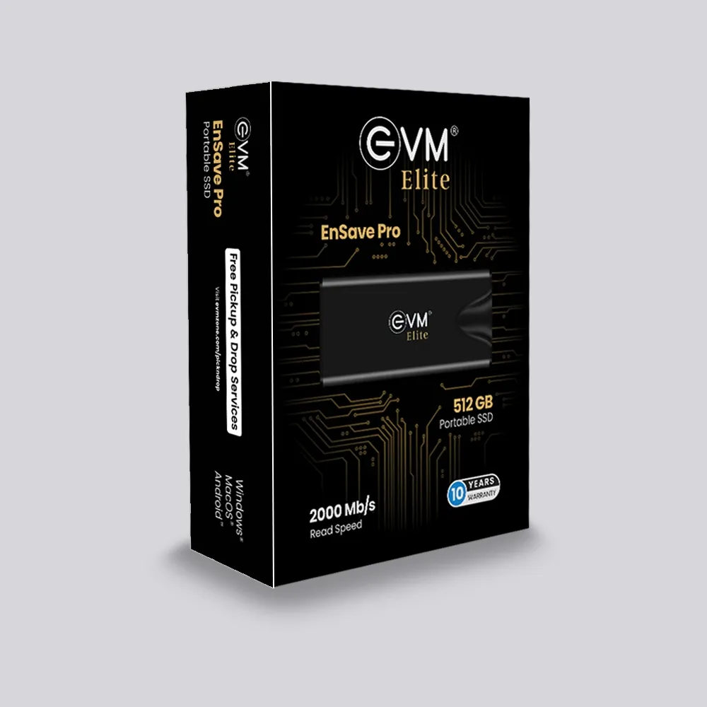 EVM Elite External SSD 512GB EnSave Pro Type-C | Mega Jaipur
