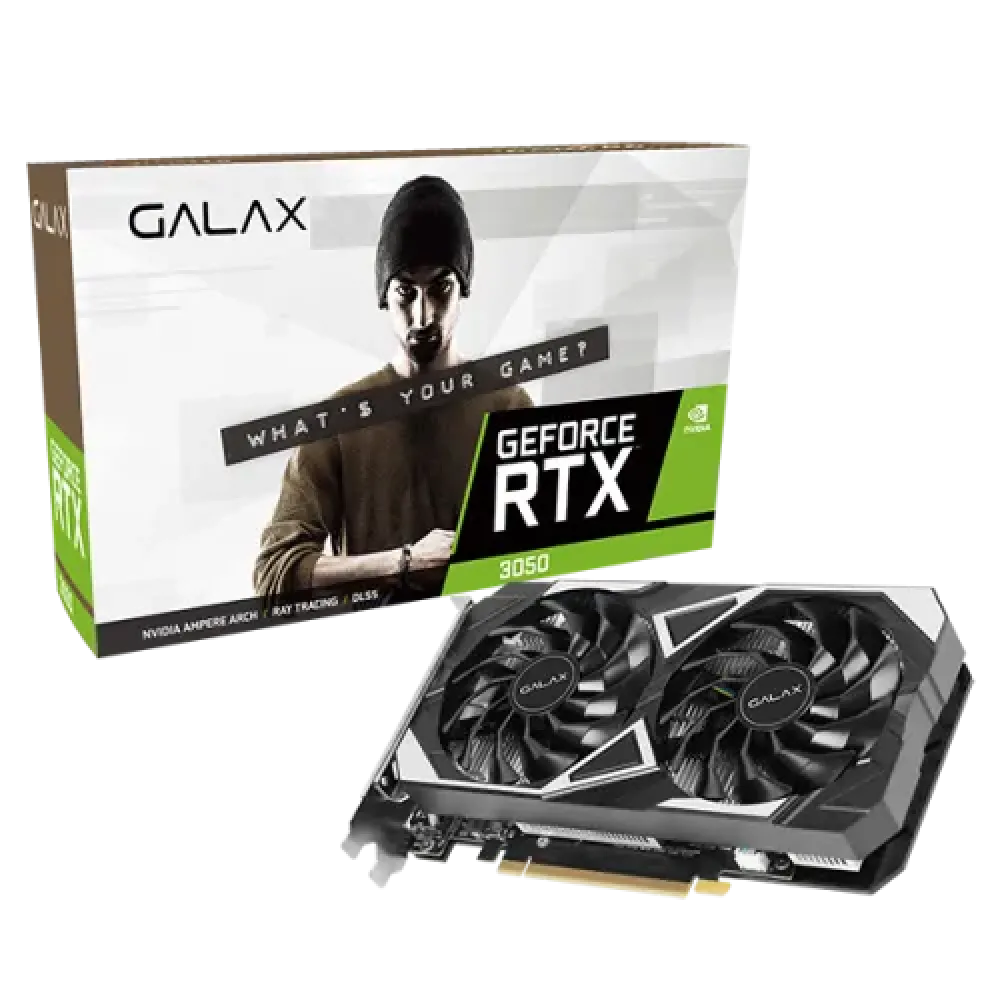 GALAX Nvidia Graphic Card RTX 3050 6GB DDR6 EX (1-Click OC ...