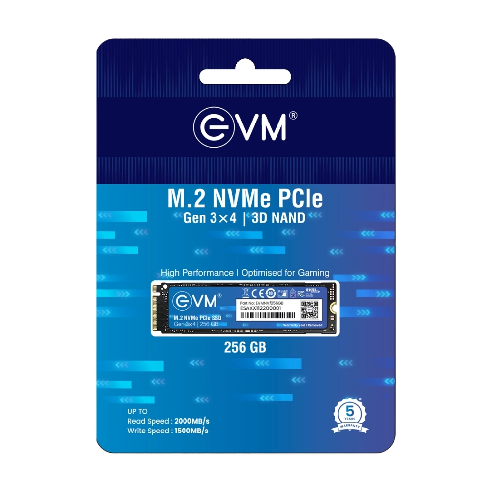 EVM Internal SSD 256GB NVMe PCIE Gen 3X4 | Mega Jaipur
