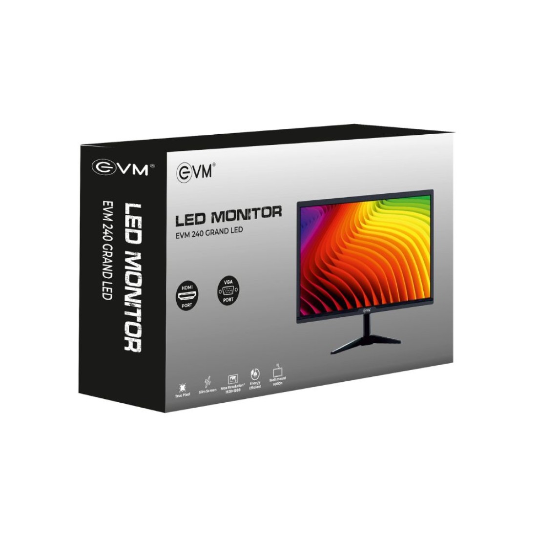 Display : EVM LED Monitor 24" FHD with HDMI | VGA (240 Grand)