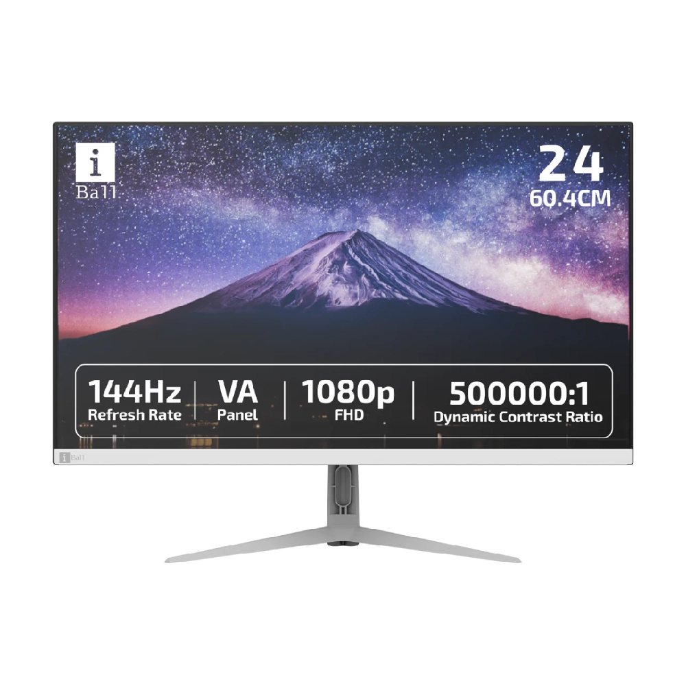 Iball LED Monitor 24" FHD VA 144 Hz with HDMI | DP (Bird ...