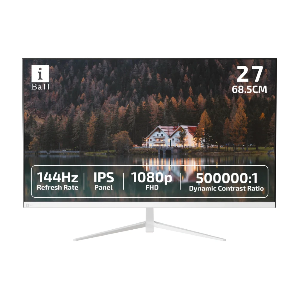 Iball LED Monitor 27" FHD IPS 144 Hz with HDMI | DP (Bird ...