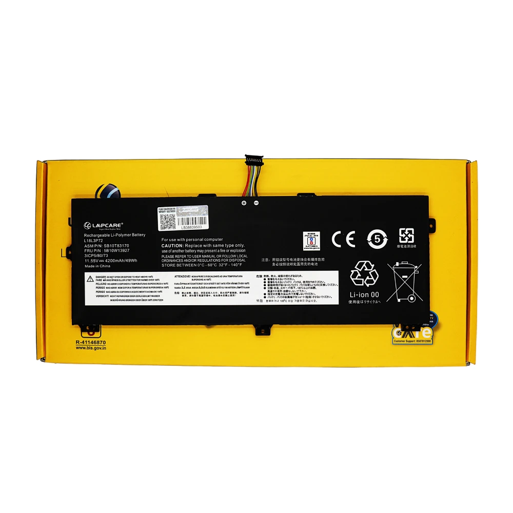 Lapcare Laptop Battery Compatible For Lenovo X390 Yoga Series ...