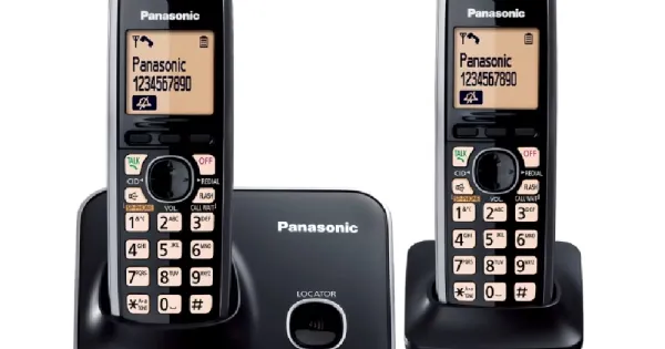 Panasonic Wireless Dual Telephone Set with Large Display ...