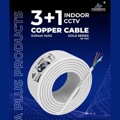 Secureye 3+1 CCTV Cable Copper Indoor 90m | Mega Jaipur