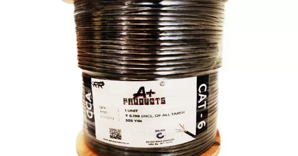 A+Products CAT6 Lan Cable CCA 305y Black (0.51mm) | Mega ...