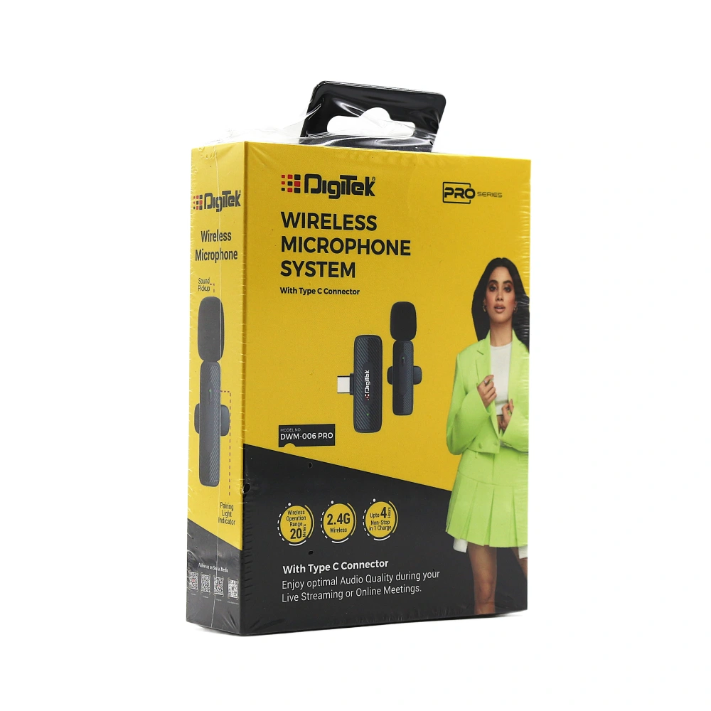 DigiTek Wireless Microphone Type-C (DWM-006 PRO) | Mega ...