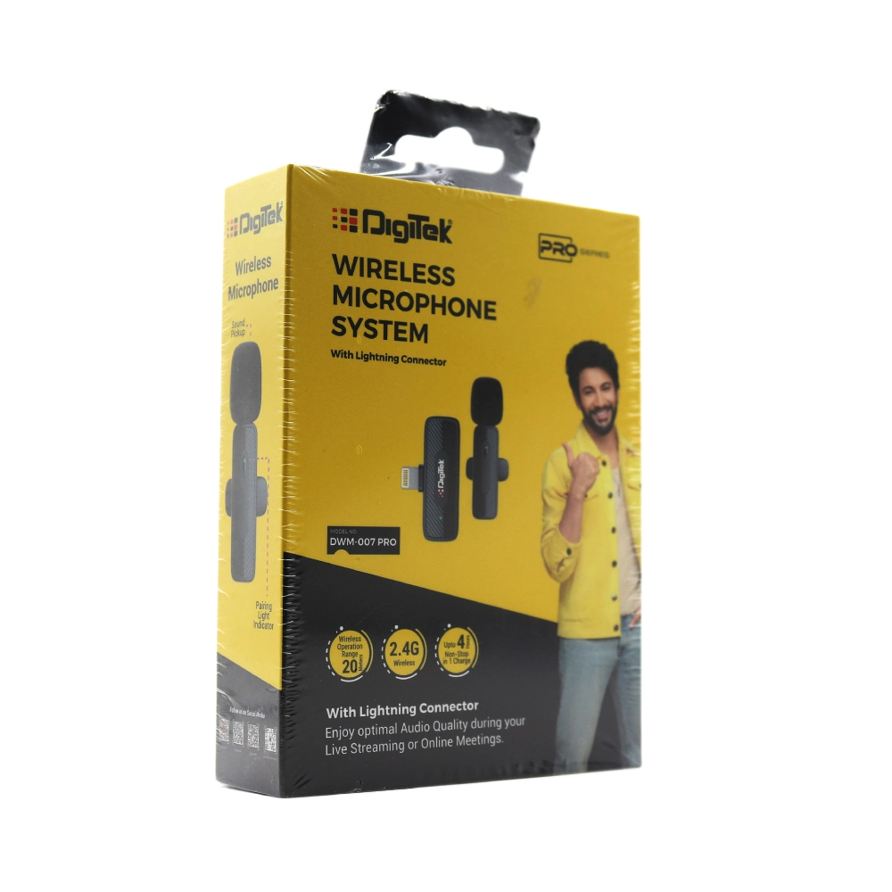 Wireless Microphone & Receiver with Lightning Connector,