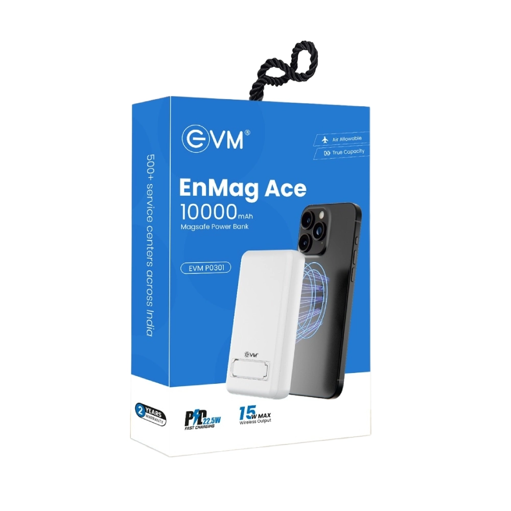 EVM Power Bank 10000 mAh Magsafe (EVM P0301) White | Mega ...