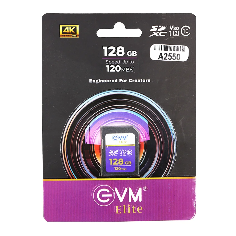 EVM SD Card Elite 128GB For DSLR Camera (EVMESD/128GB)